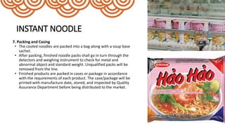 Instant noodle overview | PPTX