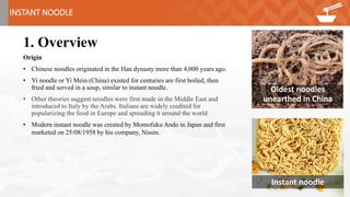 Instant noodle overview | PPTX