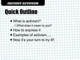 Instant Activism | PPT | Illegal Drugs, Tobacco, eCigarettes, Vaping ...