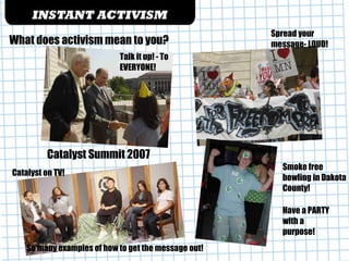 Instant Activism | PPT | Illegal Drugs, Tobacco, eCigarettes, Vaping ...