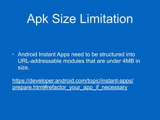 Instant Apps potatotips 41 | PPT