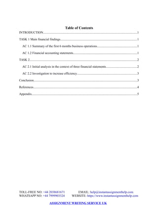 Instant Assignment Help - Case Study On Financial Accounting | PDF