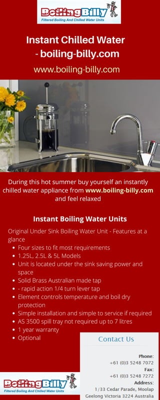 Instant Chilled Water - boiling-billy.com
