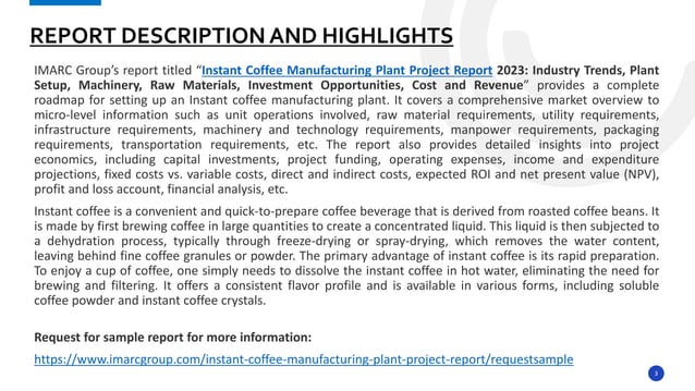 Instant Coffee Manufacturing Process, Machinery Requirements and ...