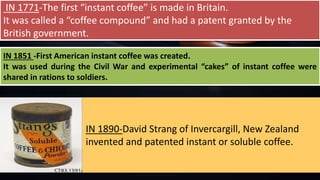 INSTANT COFFEE POWDER TECHNOLOGY(FROM BREW TO CUP) | PPTX