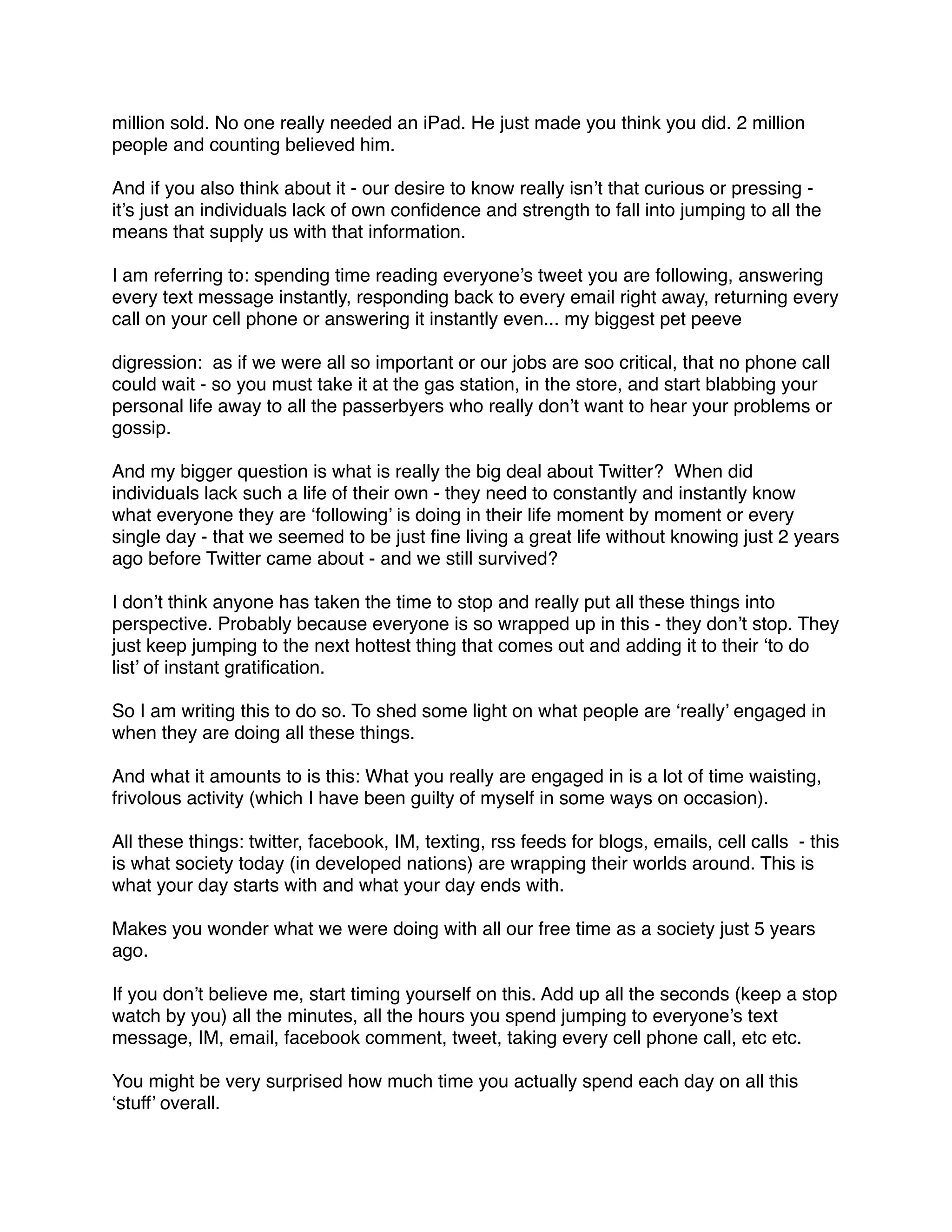 Instant gratification | PAGES