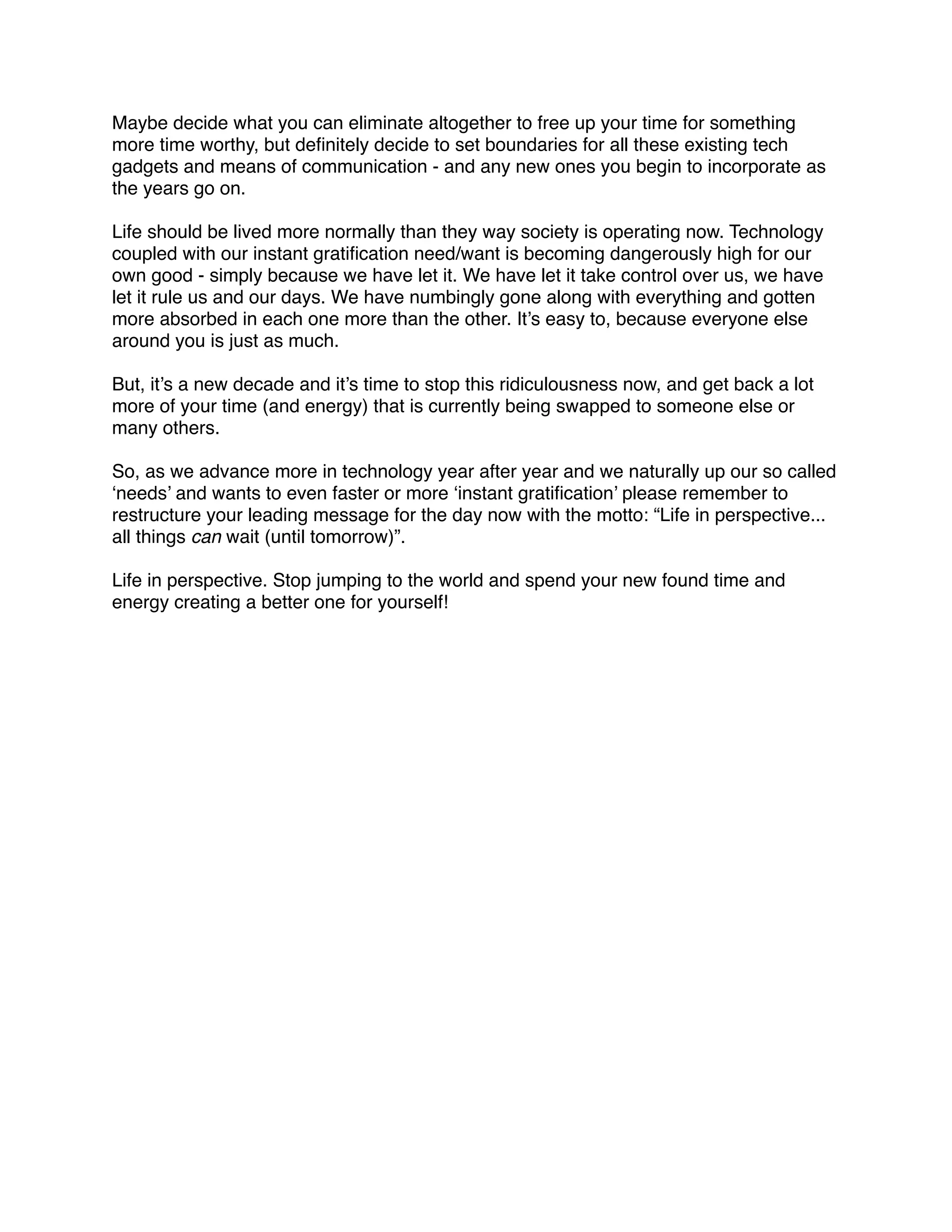 Instant gratification | PAGES