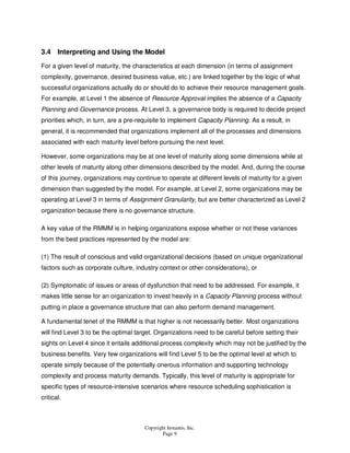 Instantis resource management maturity model (white paper) | PDF