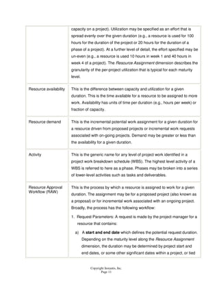 Instantis resource management maturity model (white paper) | PDF