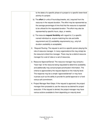 Instantis resource management maturity model (white paper) | PDF