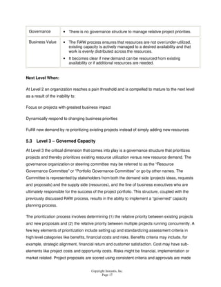 Instantis resource management maturity model (white paper) | PDF
