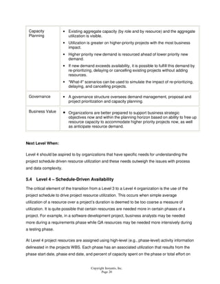 Instantis resource management maturity model (white paper) | PDF