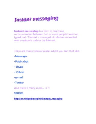 Instant Messaging Giovi | DOC