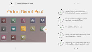 Instant Printing of any Odoo Report or Shipping Label | PPTX
