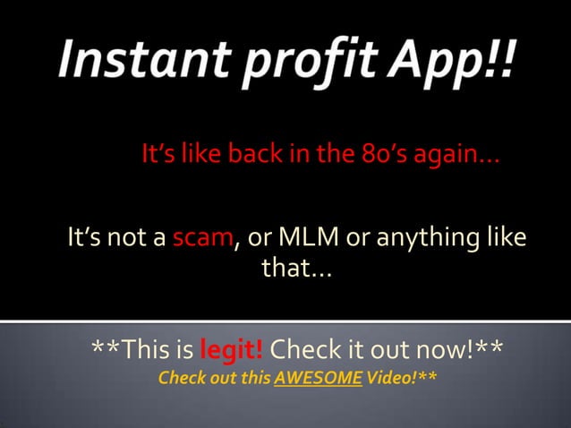 Instant Profit App Review | PPT