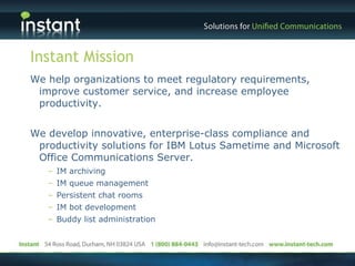 Instant queue manager_architecture_october2011 | PPT