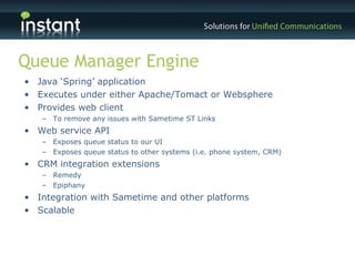 Instant queue manager_architecture_october2011 | PPT