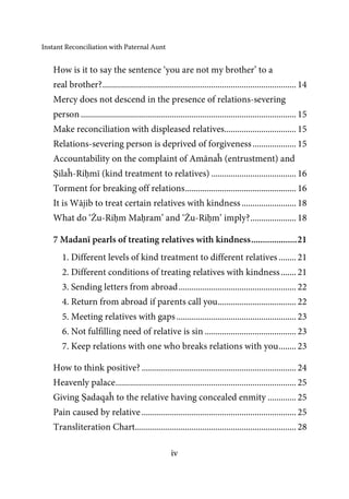 Islamic Book in English: Instant Reconciliation with Paternal Aunt | PDF