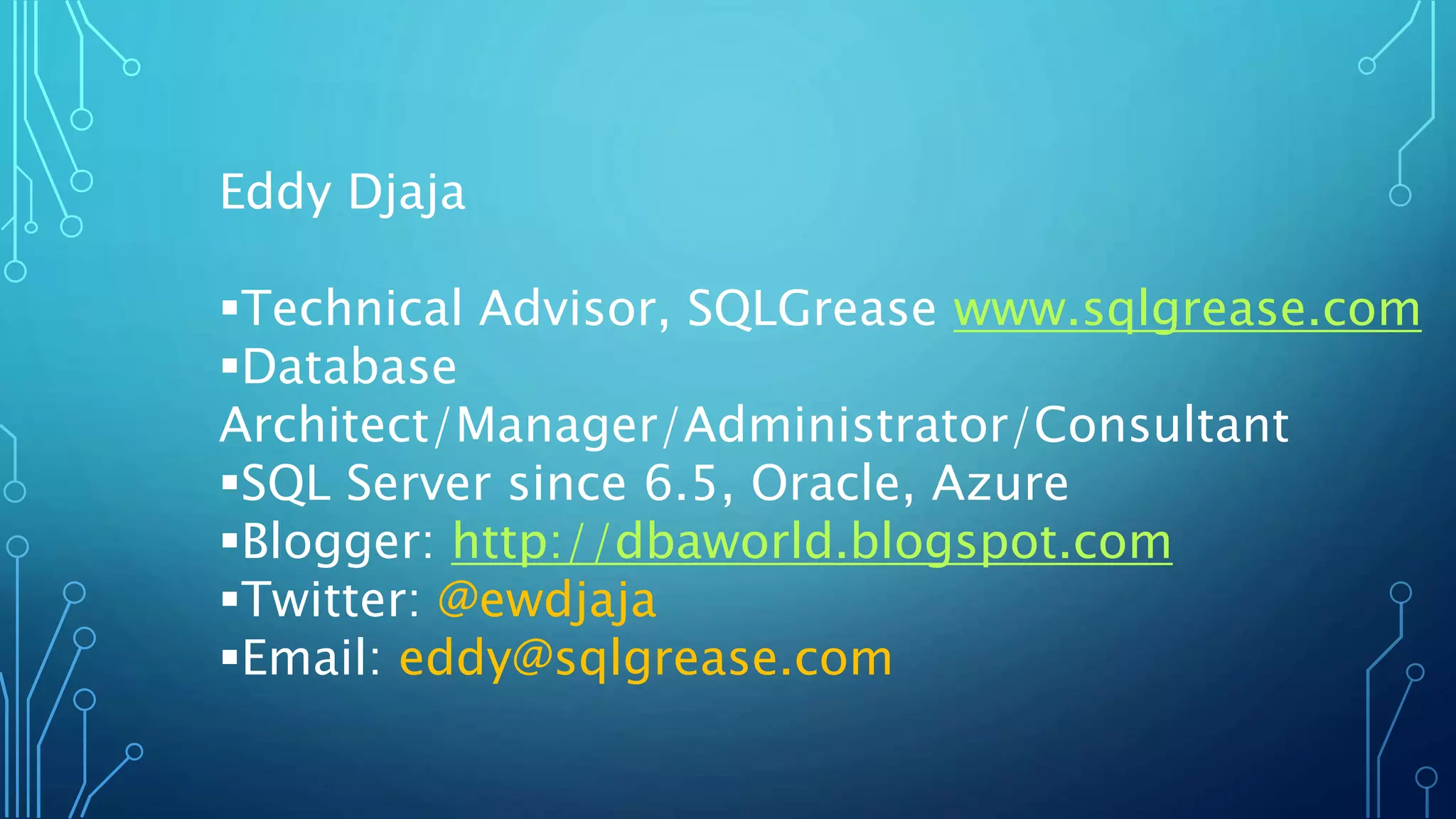 Instant sql sandbox using docker | PPTX | Cloud Computing | Internet