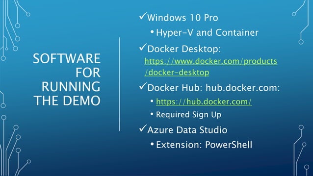Instant sql sandbox using docker | PPT