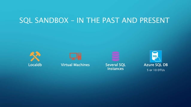 Instant sql sandbox using docker | PPT
