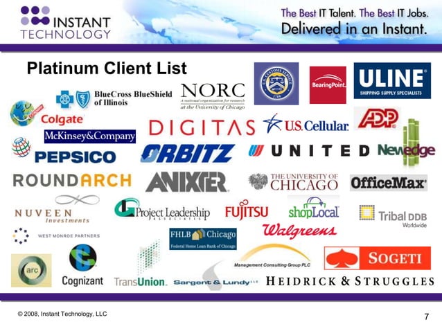 Instant Technology Capabilities Statement | PPTX | Resume Writing and Advice | Job Search