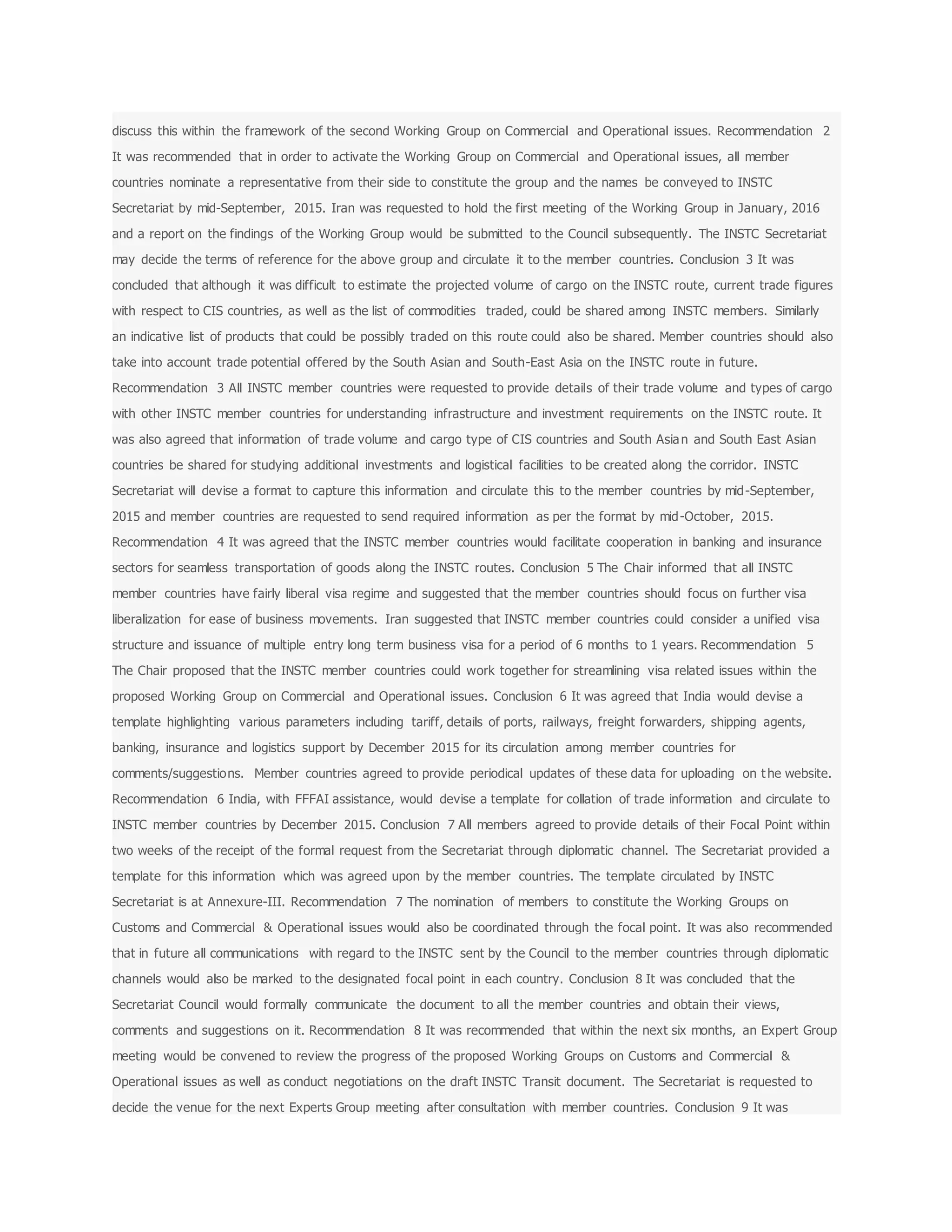 International North-South Transport Corridor (INSTC) | DOCX