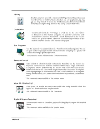 Faronics Insight User Guide for Teachers | PDF