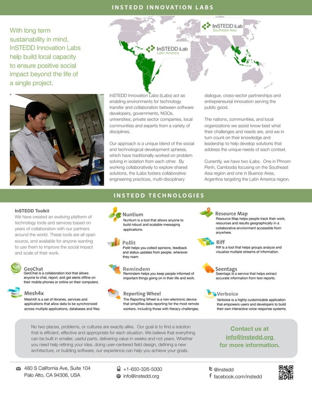 InSTEDD About Us PDF | PDF | Non-Profit Organizations | Industries