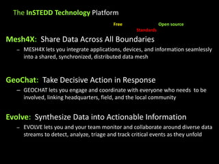 InSTEDD ETech Presentation | PPTX | Internet | Computing