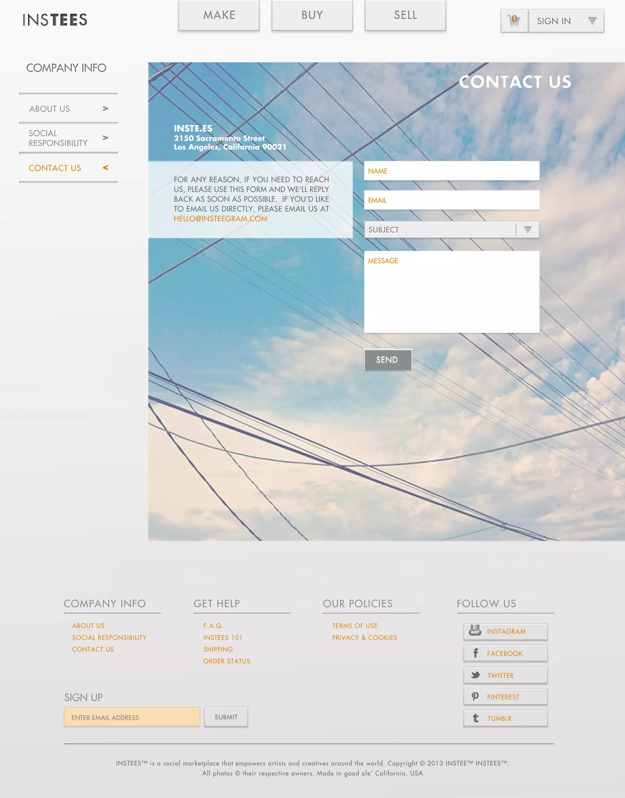 Inste.es Beta v1.3 UX / UI Design