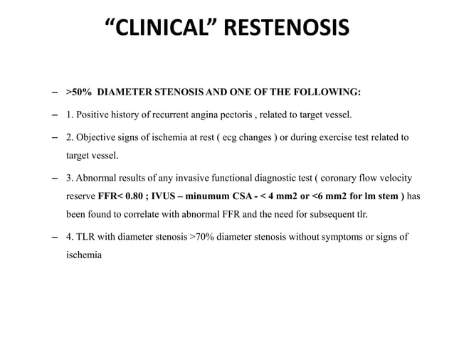 Instent restenosis | PPT