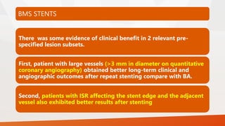 In stent retenosis treatment | PPTX