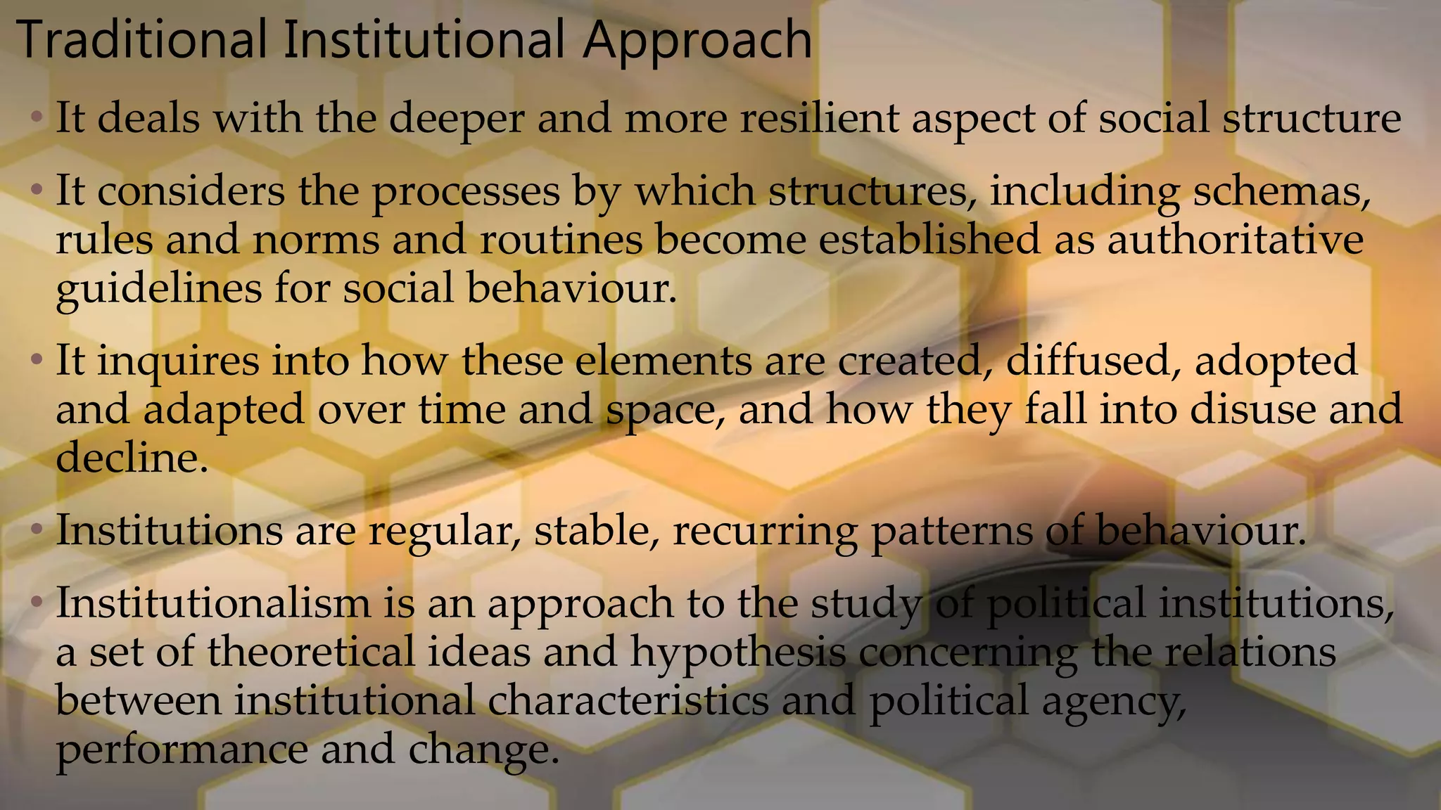 Institutionalism | PPTX