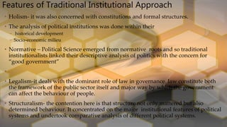 Institutionalism | PPTX