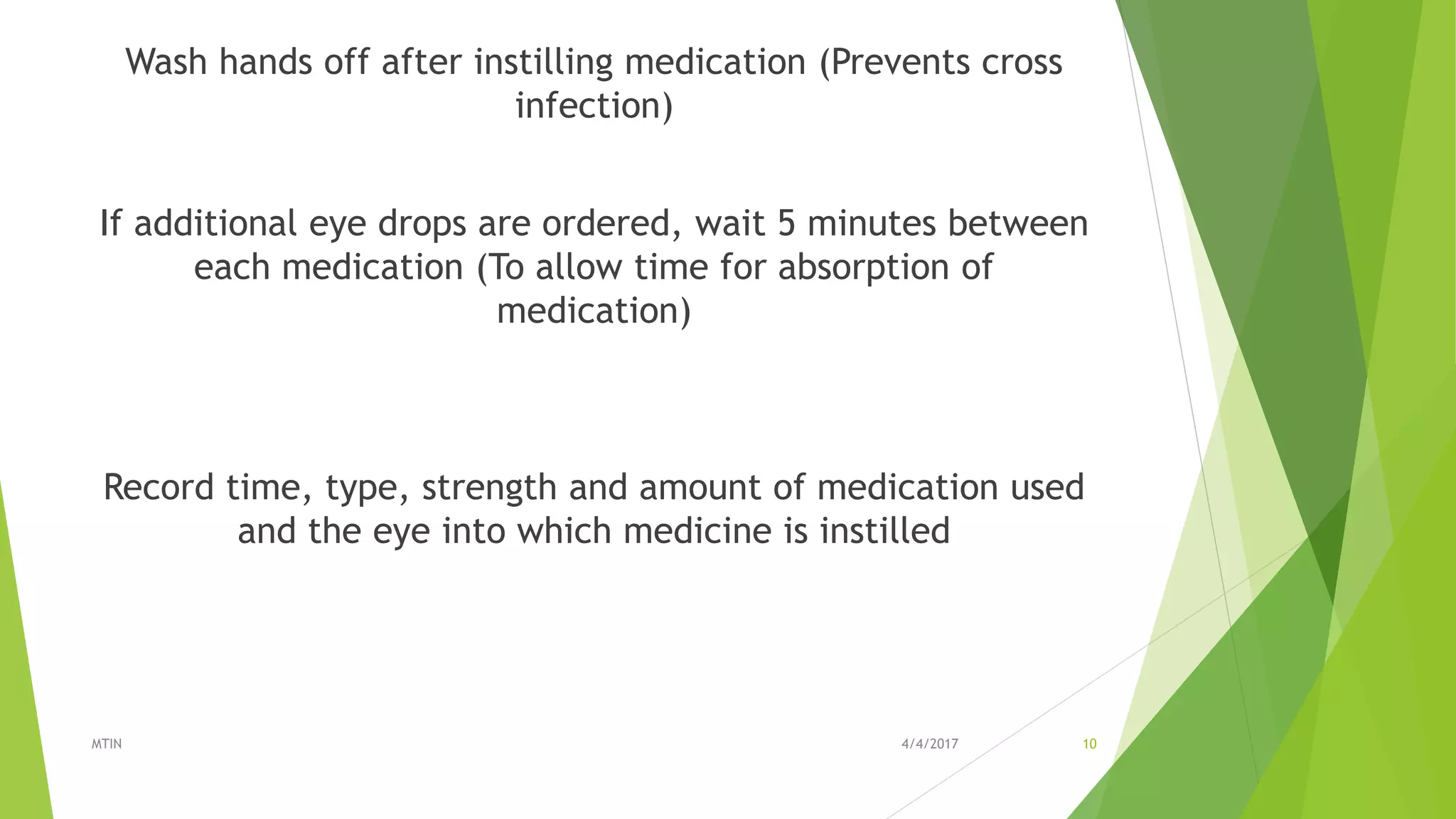 Instillation of Drug | PPTX