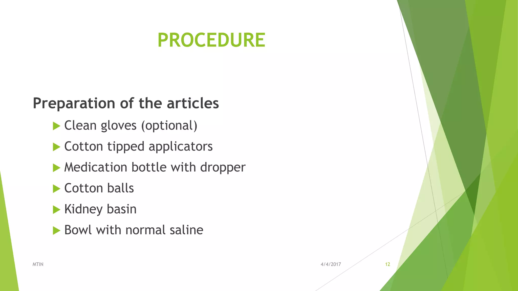 Instillation of Drug | PPTX