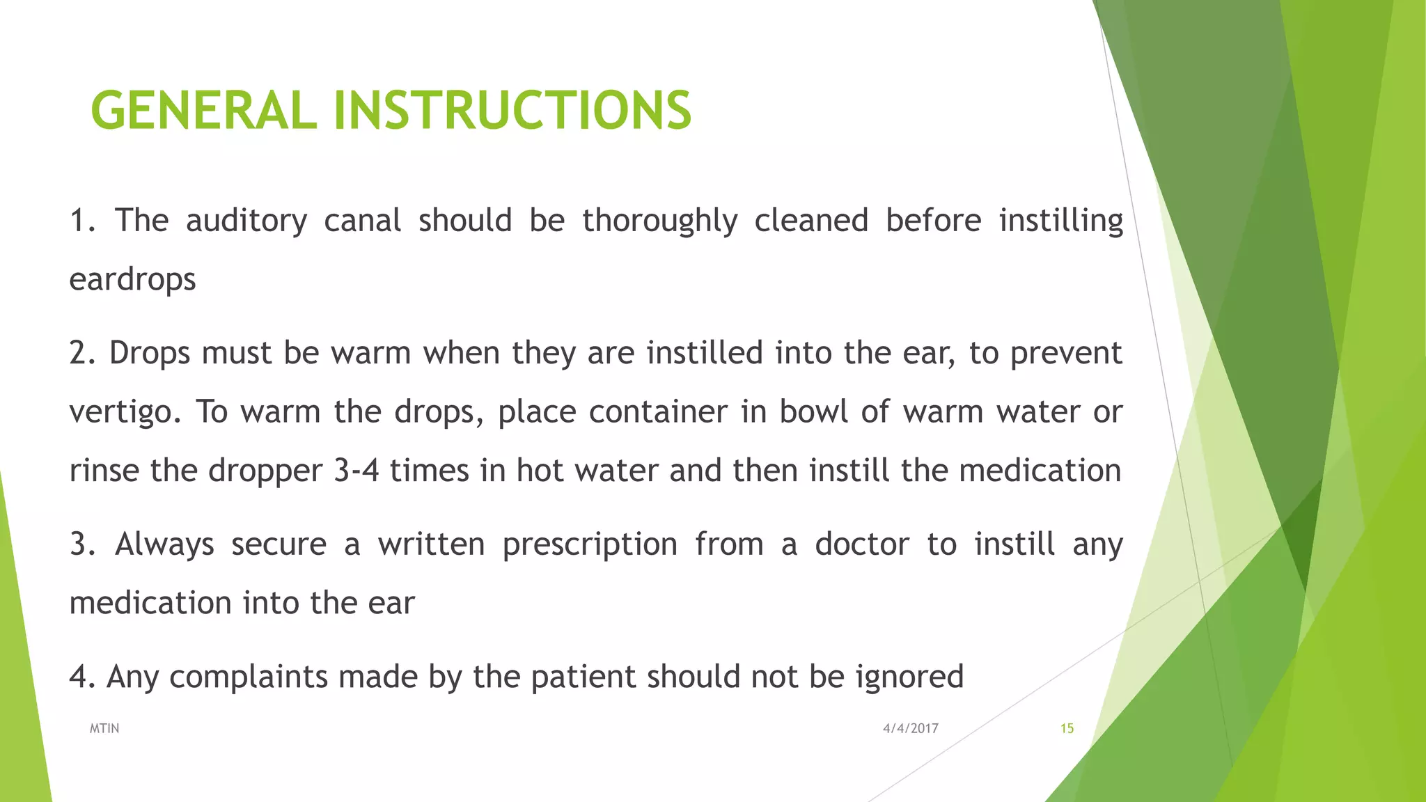 Instillation of Drug | PPTX