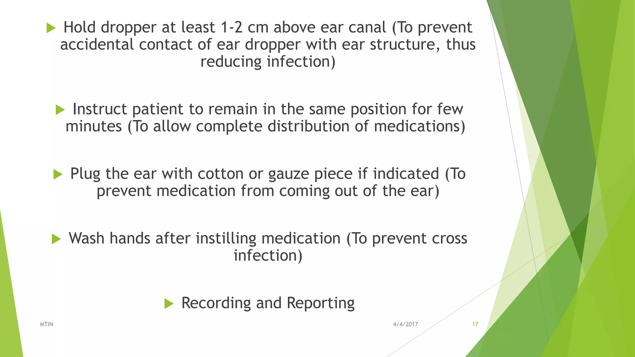 Instillation of Drug | PPTX