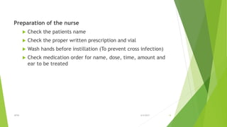 Instillation of Drug | PPTX