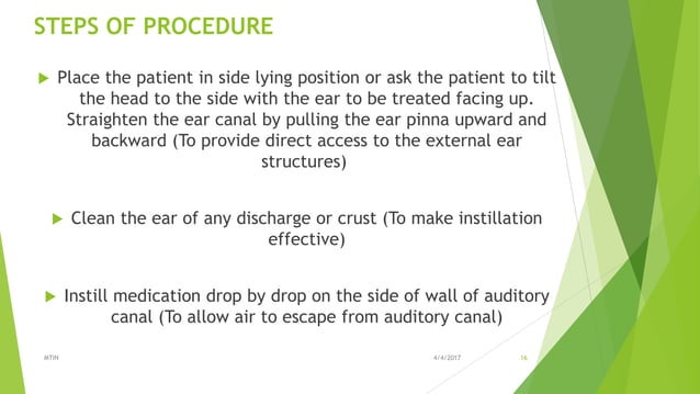 Instillation of Drug | PPTX | Ear, Nose and Throat Conditions ...