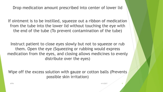 Instillation of Drug | PPTX | Ear, Nose and Throat Conditions ...