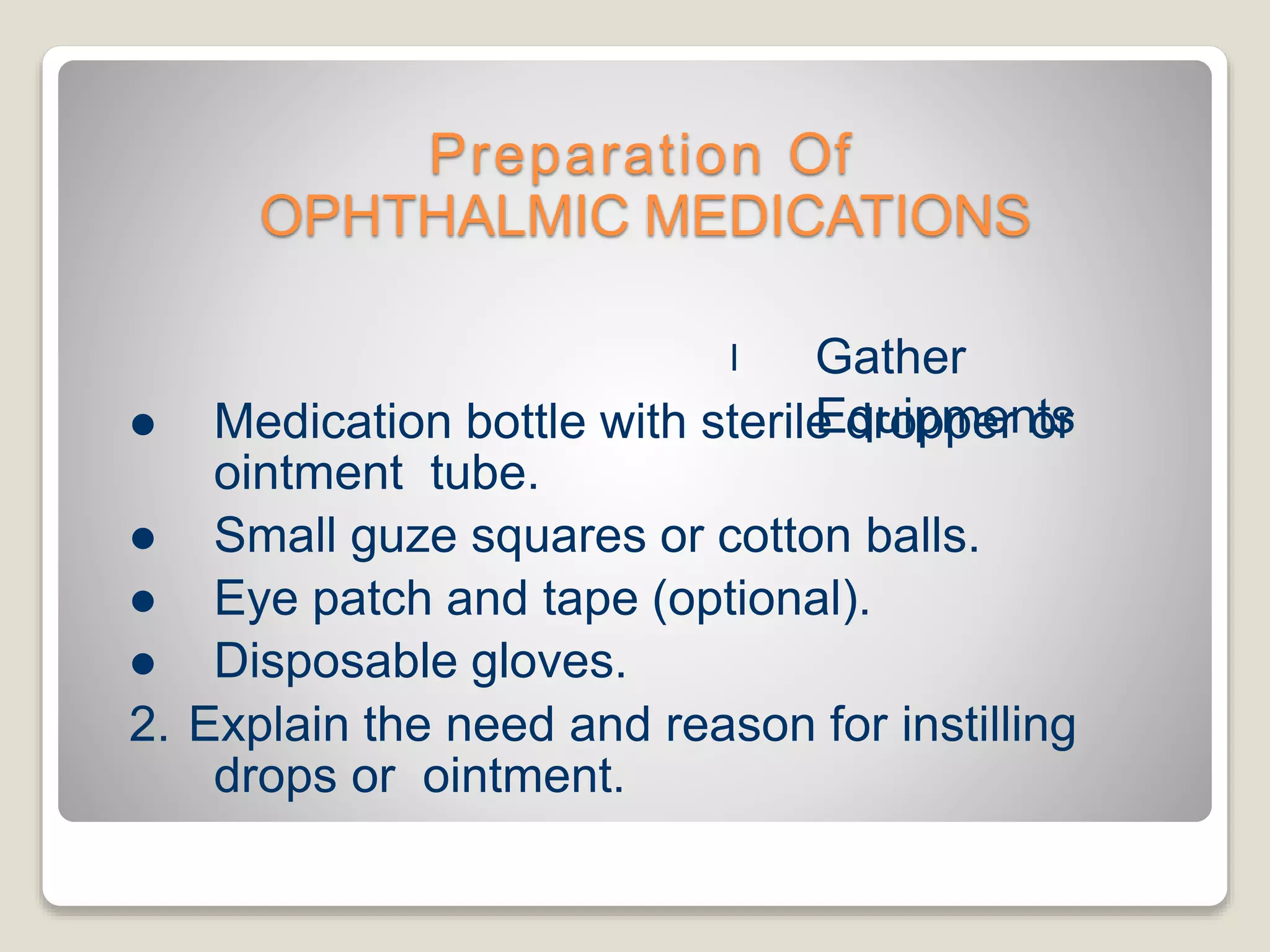 Instillation of medication | PPTX