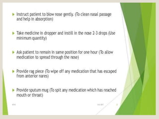 Instillation of medication | PPTX