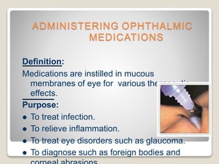 Instillation of medication | PPT