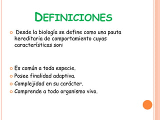 Instintos humanos | PPTX