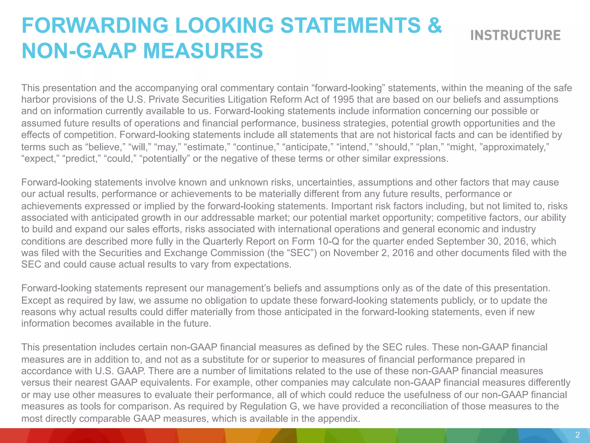 Inst investor deck nov 2016pdf | PDF