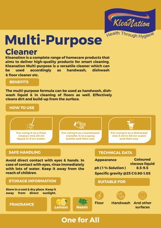 KLEANATION brochure | PDF