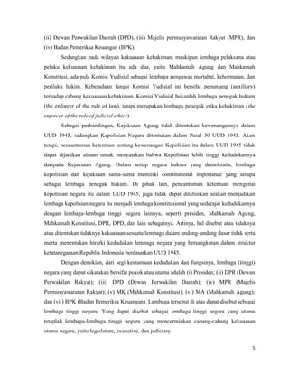 Institusi negara dalam sistem ketatanegaraan indonesia | PDF