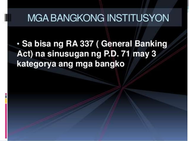 INSTITUSYONG PINANSYAL | PPTX
